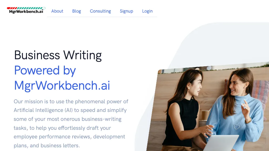 MgrWorkbench.ai and Alternatives - FutureToolsWeekly.io MgrWorkbench.ai and Alternatives - FutureToolsWeekly.io